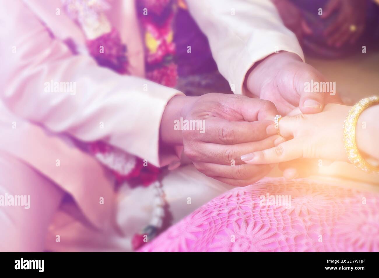 Wedding, marriage ceremony, bridal groom, wedding ring Stock Photo - Alamy