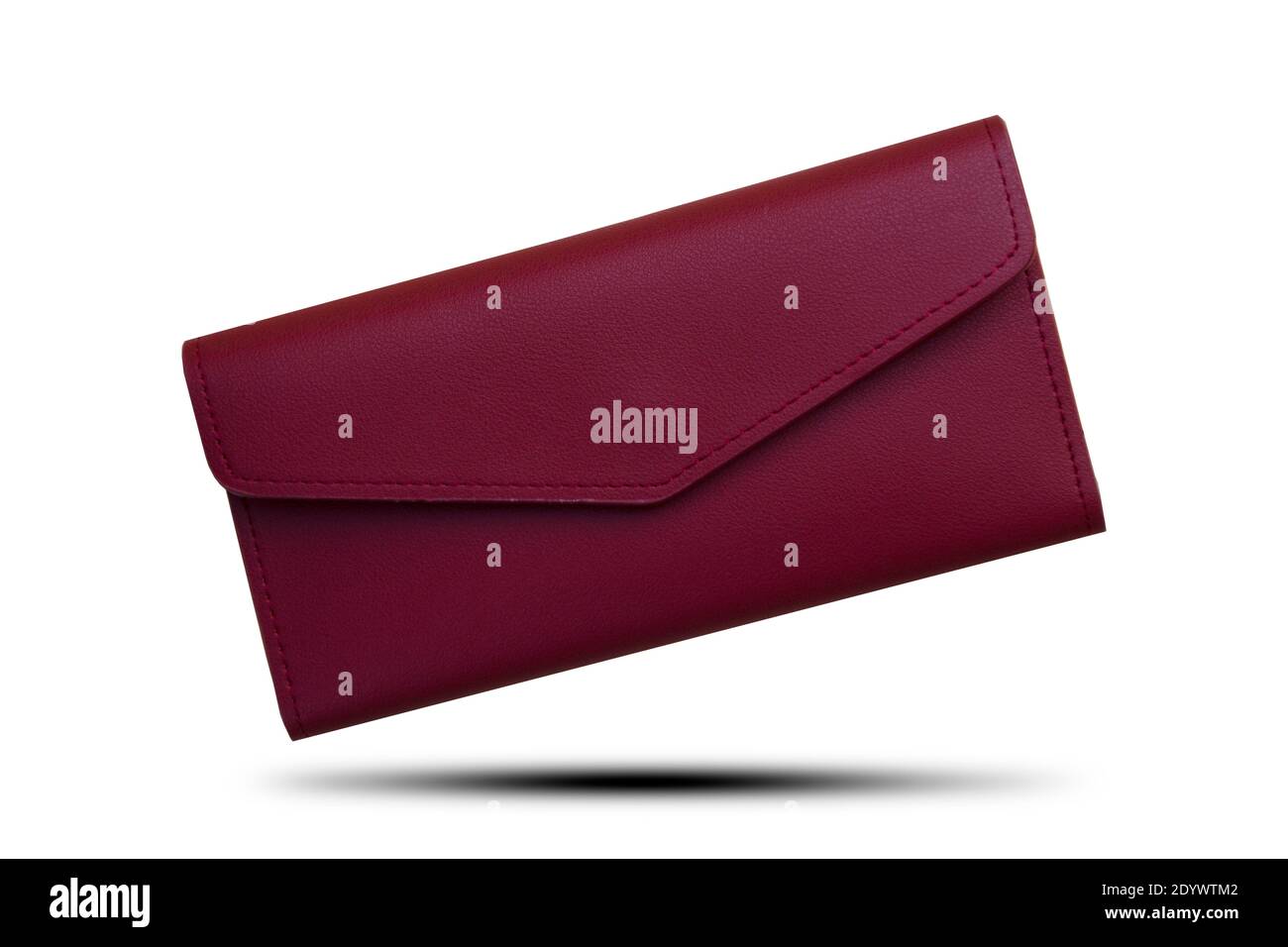 Wallet on white background Stock Photo - Alamy