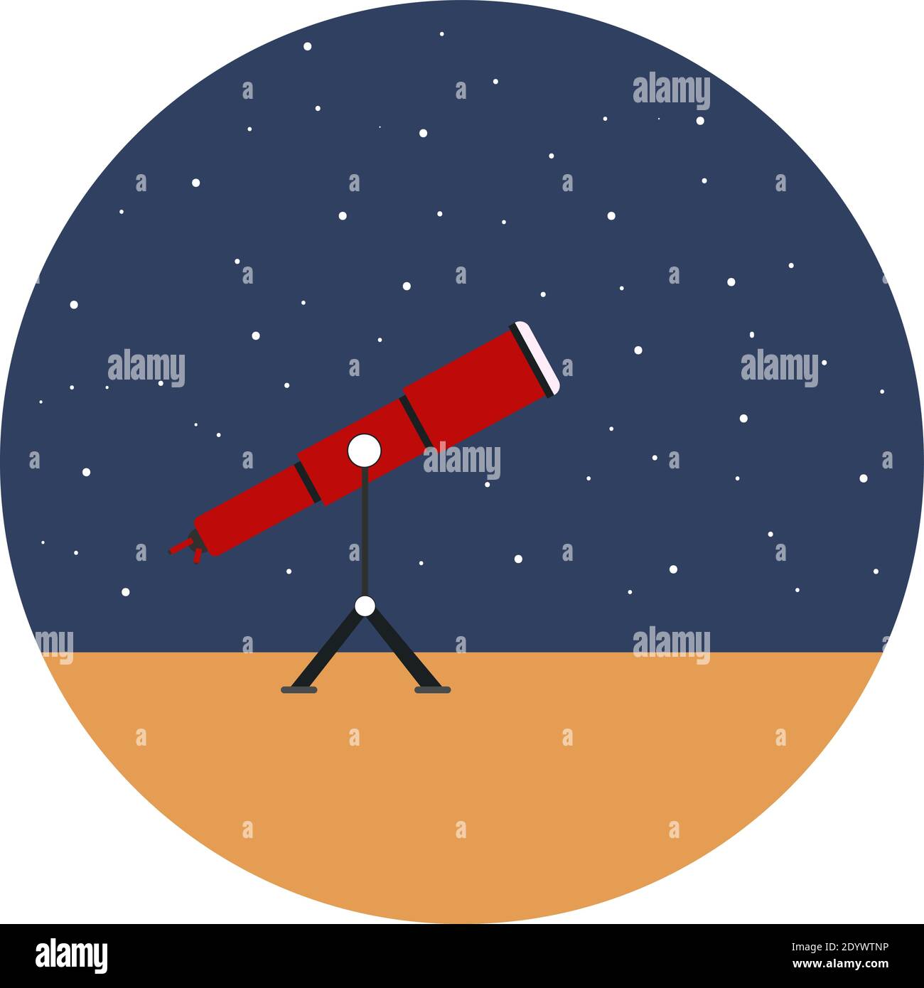 Space telescope flat white Cut Out Stock Images & Pictures - Alamy