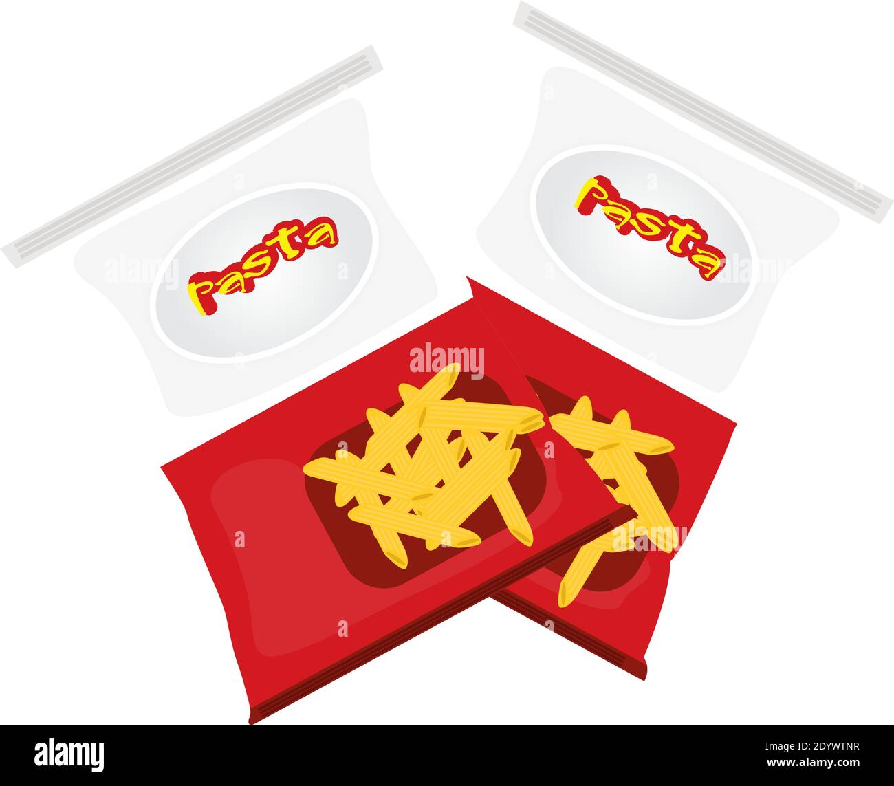 Chips snack, illustration, vector on a white background Stock Vector ...