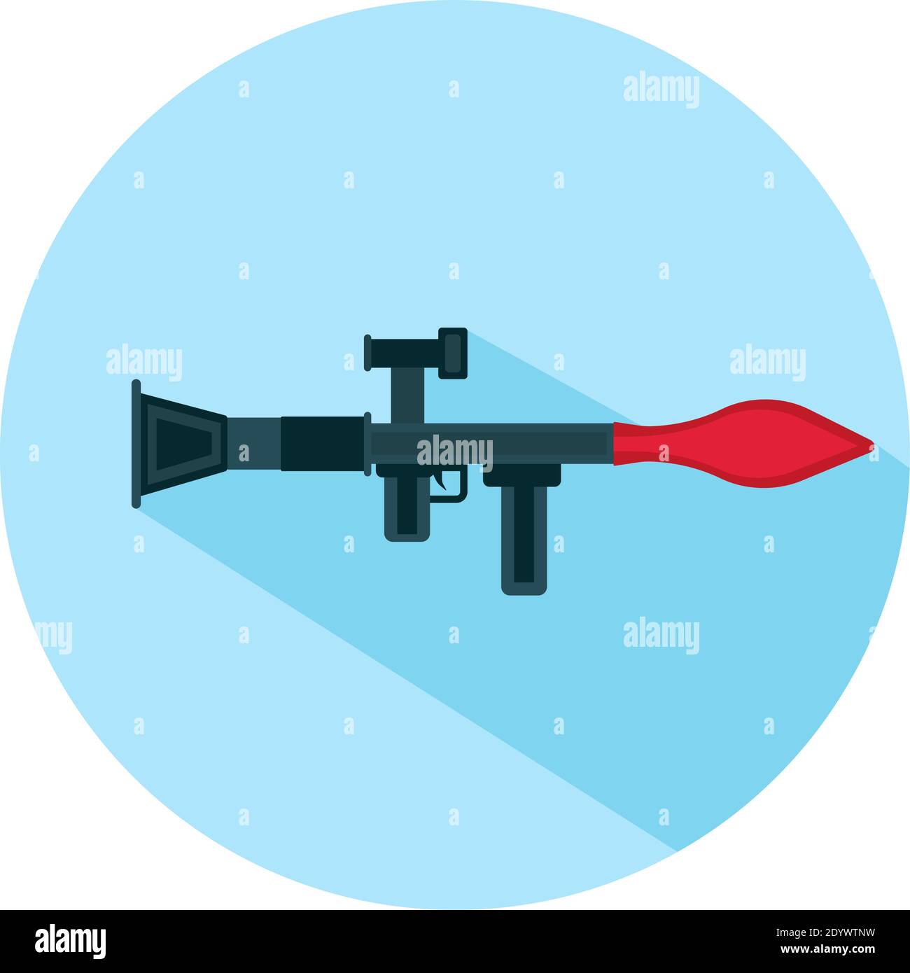 Rocket launcher, illustration, vector on a white background Stock ...