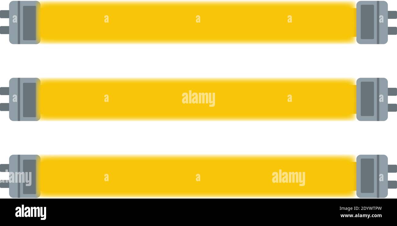 Light tube, illustration, vector on a white background Stock Vector ...