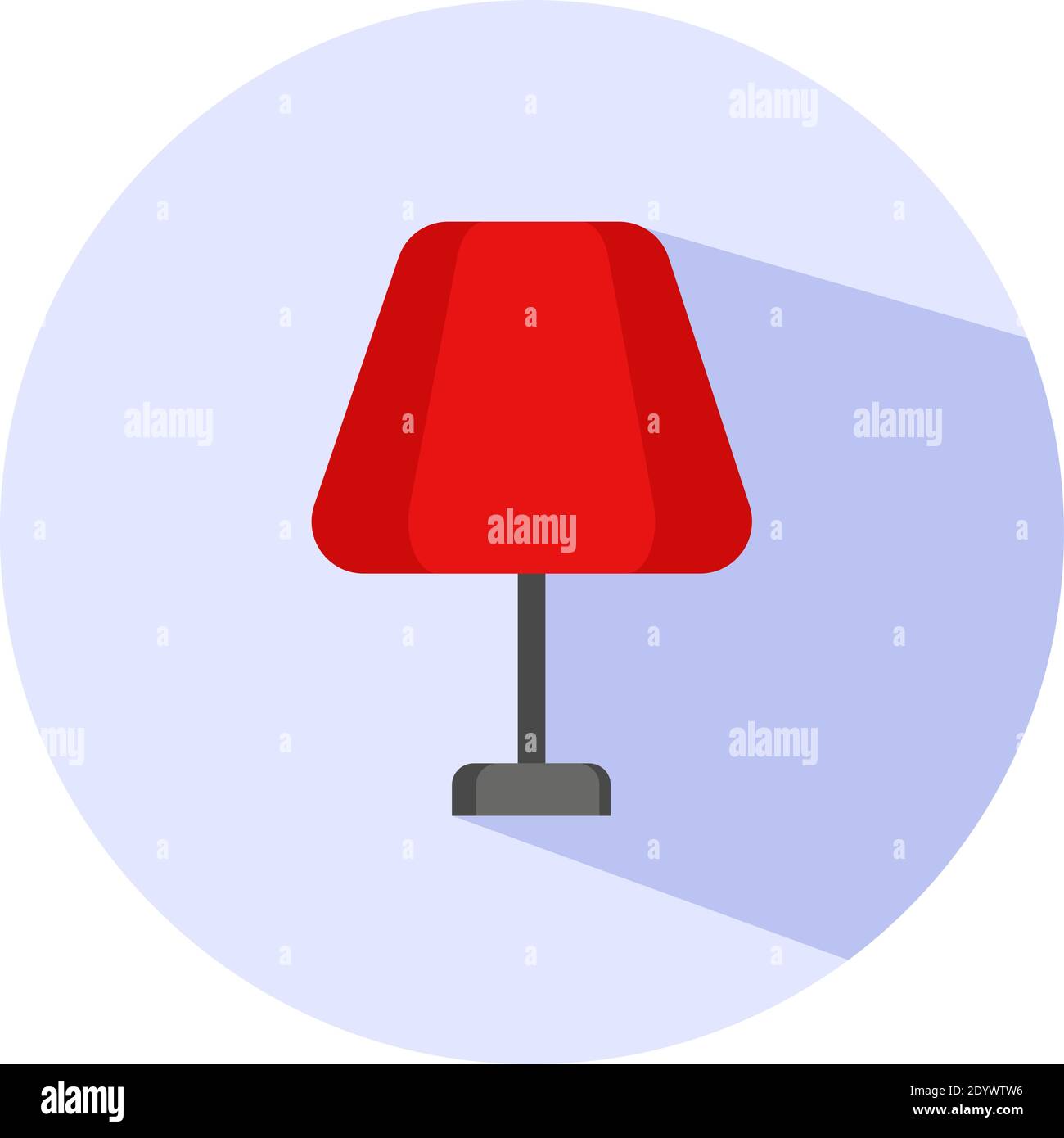 Table lamp, illustration, vector on a white background Stock Vector ...