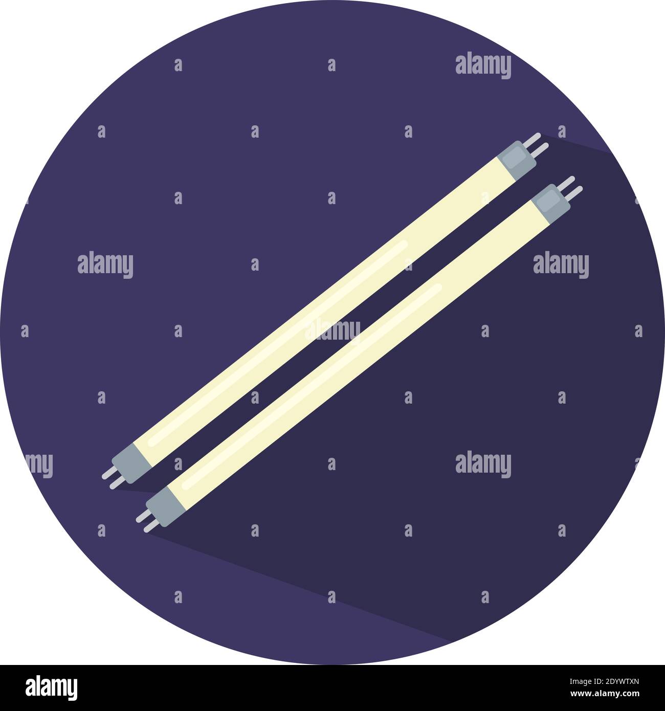 Light tube, illustration, vector on a white background Stock Vector ...
