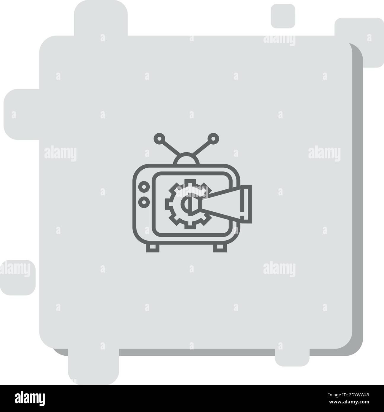 broadcast vector icon modern simple vector illustration Stock Vector ...