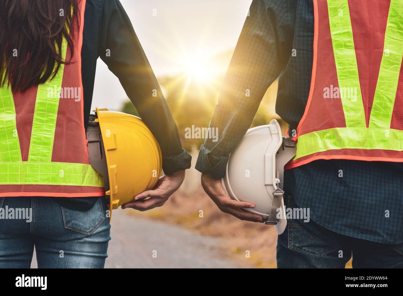 Close up Construction Supervisor Foreman holding helmet hard hat Stock ...