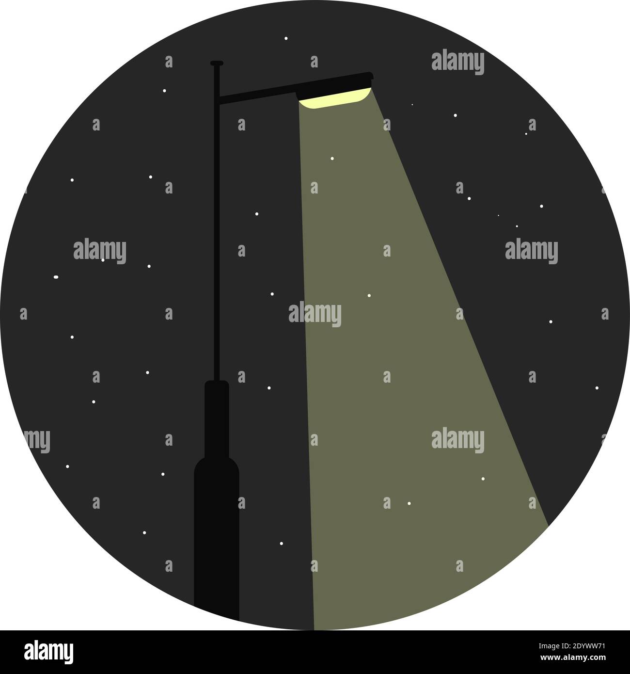 Street light, illustration, vector on a white background Stock Vector ...