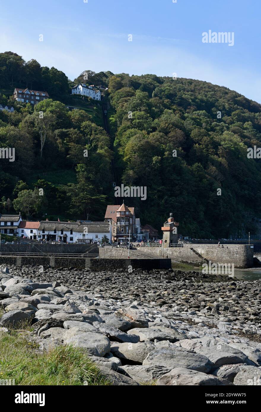 Lynmouth harbour, North Devon, England Stock Photo - Alamy