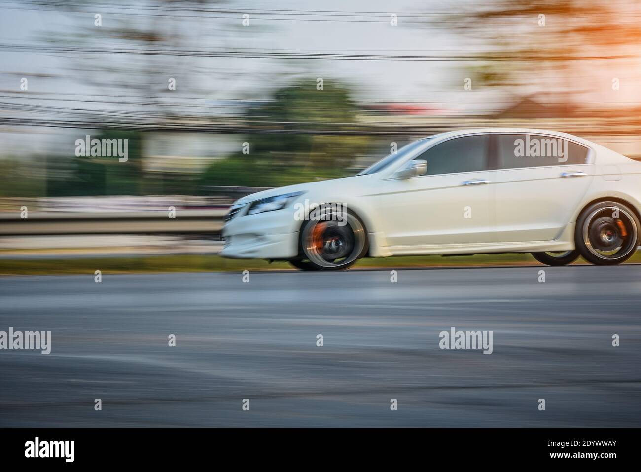 Car driving on high way road,Car a lot on the road Stock Photo - Alamy