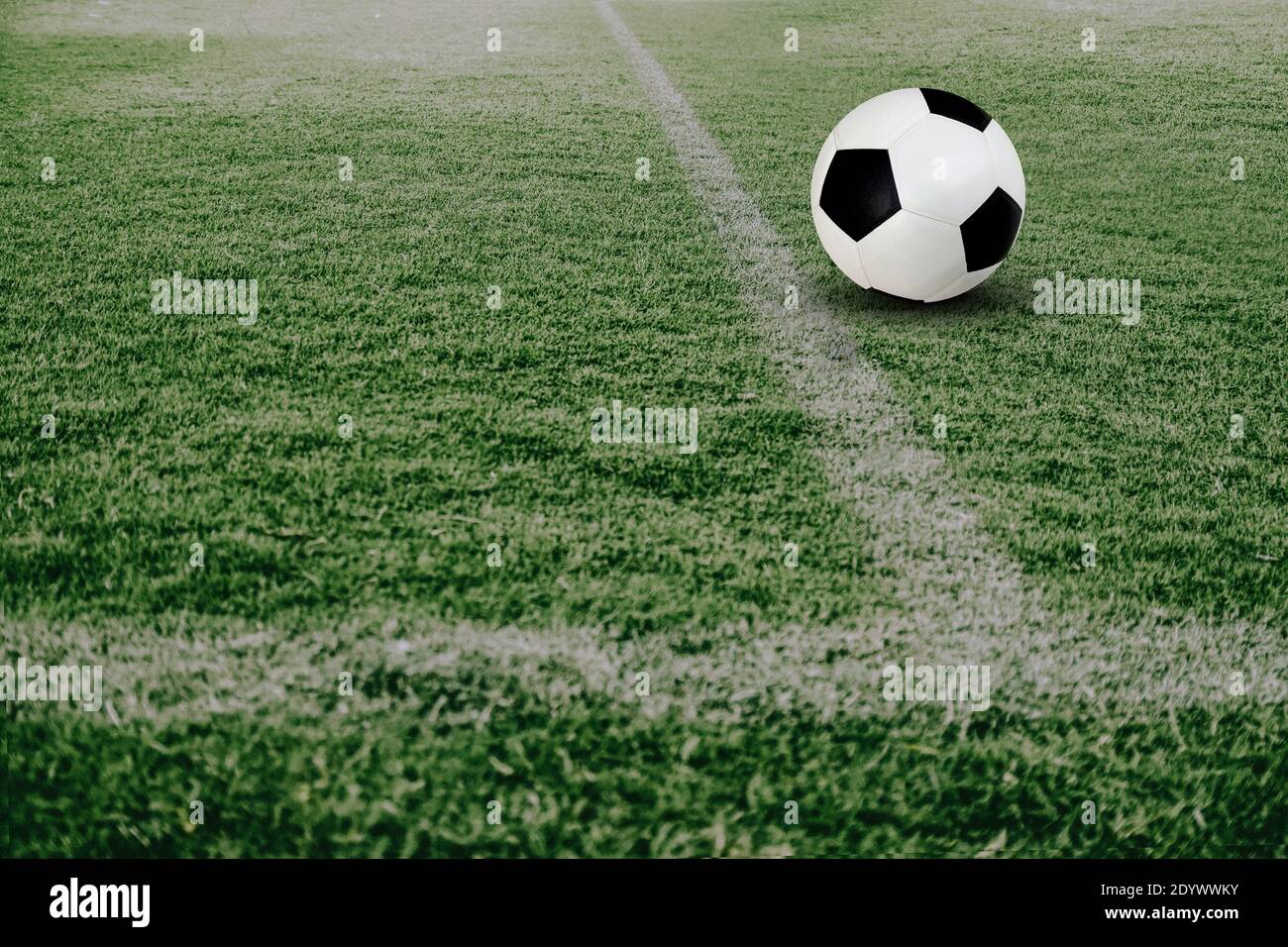 Football is played in green football field for football matches,Soccer ...