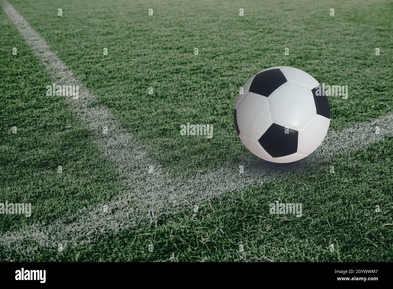 Football is played in green football field for football matches,Soccer ...