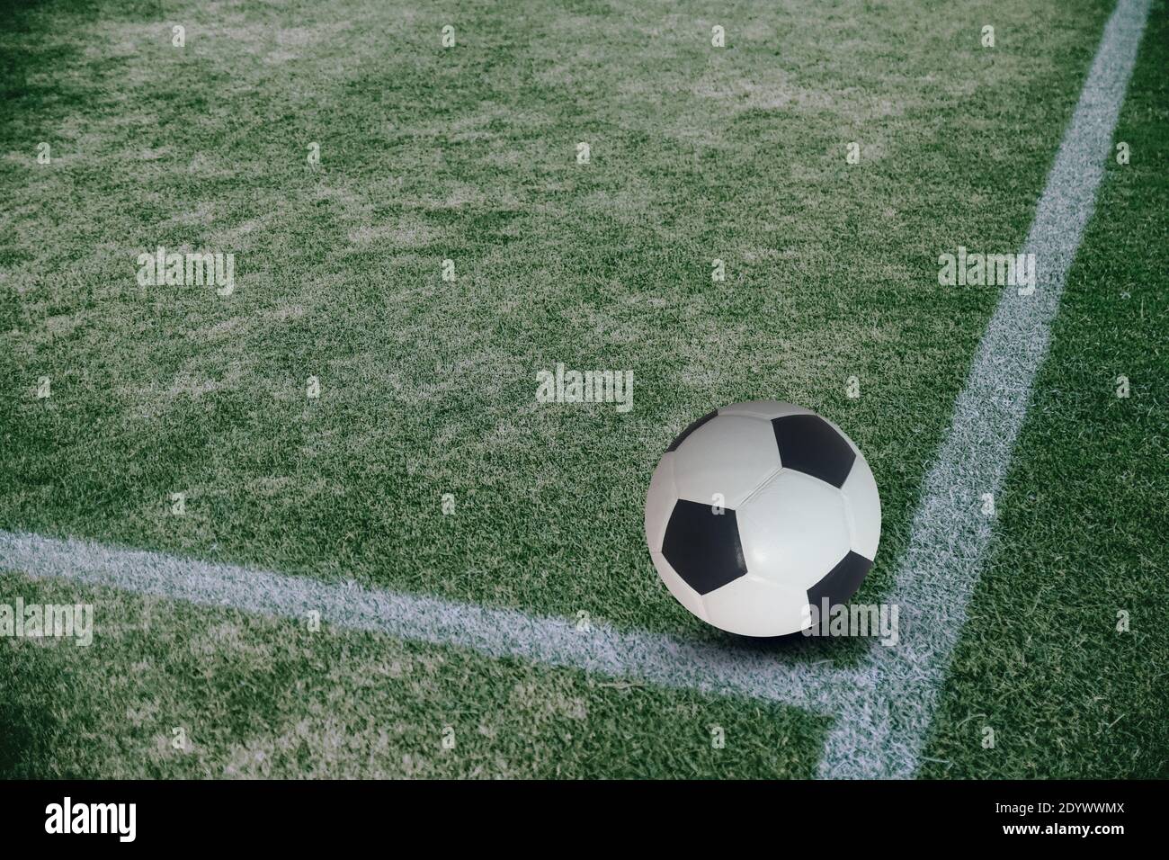 Football is played in green football field for football matches,Soccer ...