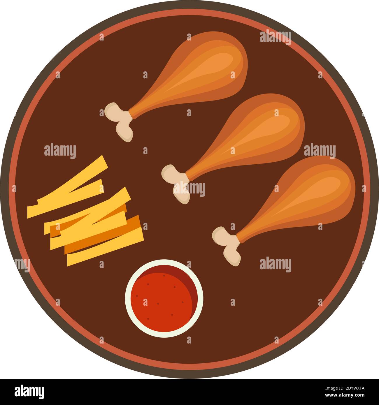 Western food, illustration, vector on a white background Stock Vector ...