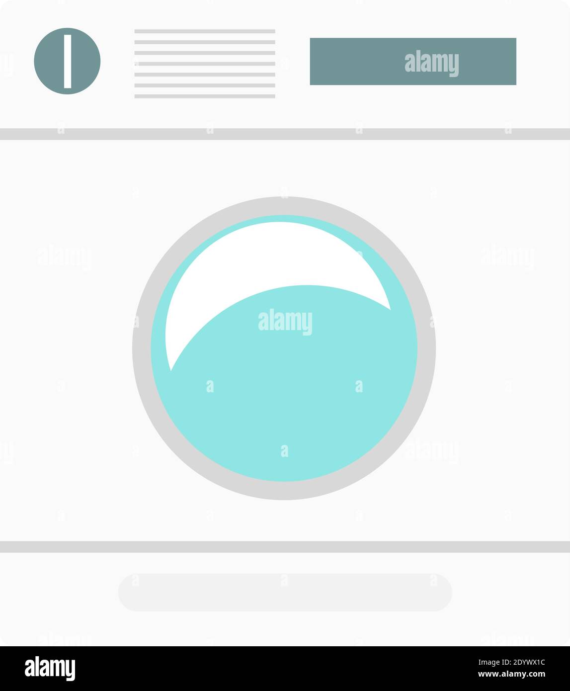 Washing machine, illustration, vector on a white background Stock ...