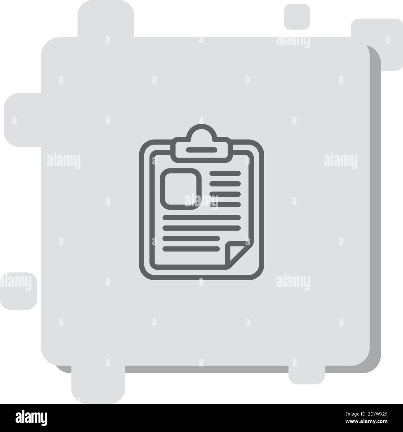 clipboard vector icon modern simple vector illustration Stock Vector ...