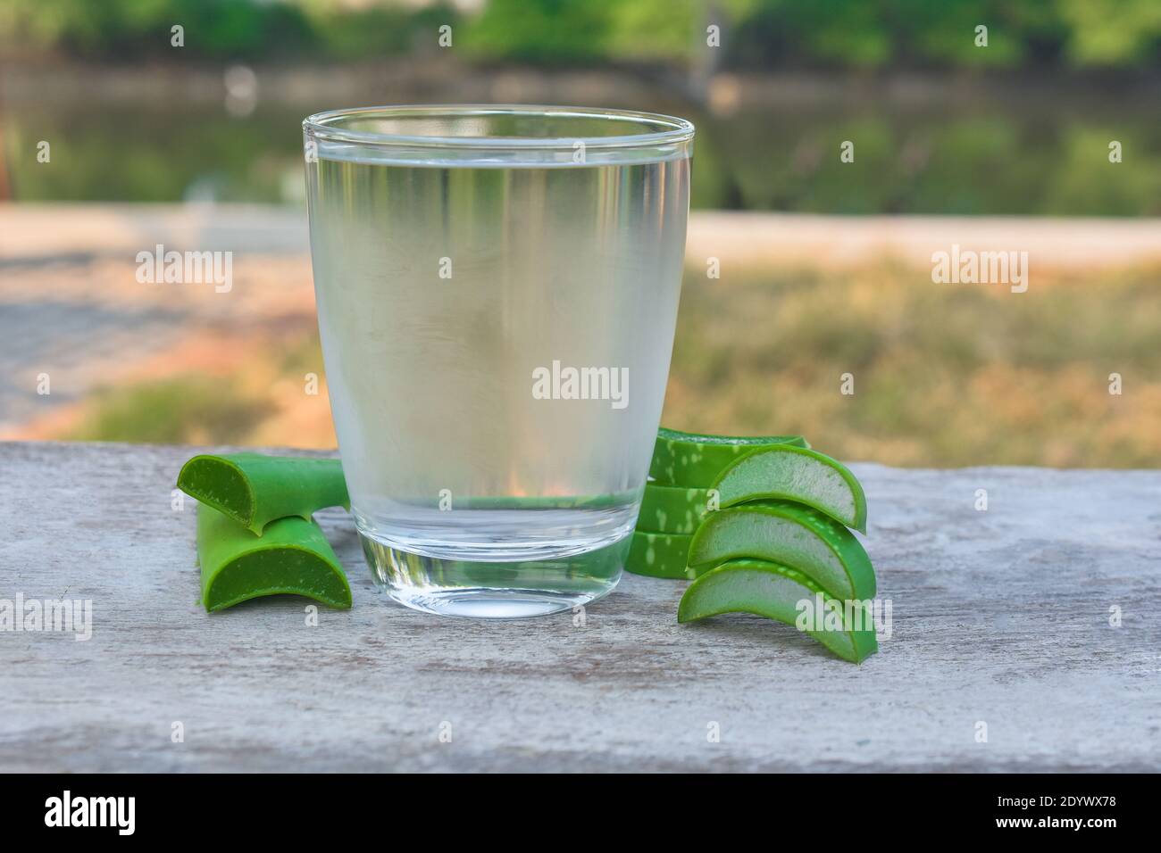 Natural Aloe Vera Extract for nourishment Stock Photo - Alamy
