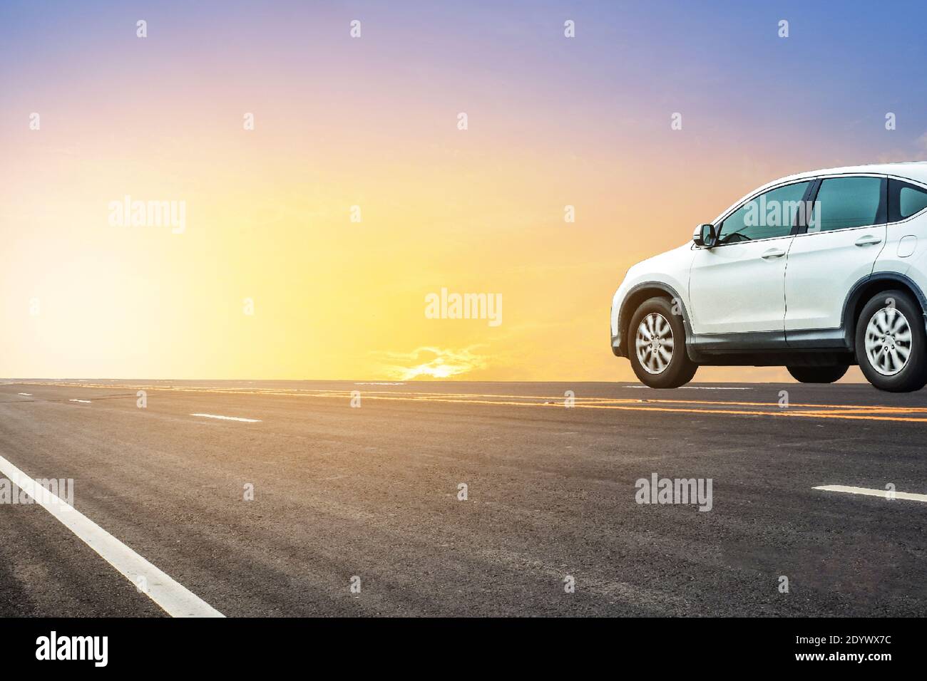 Car driving on road and sunlight background,car on road Stock Photo - Alamy