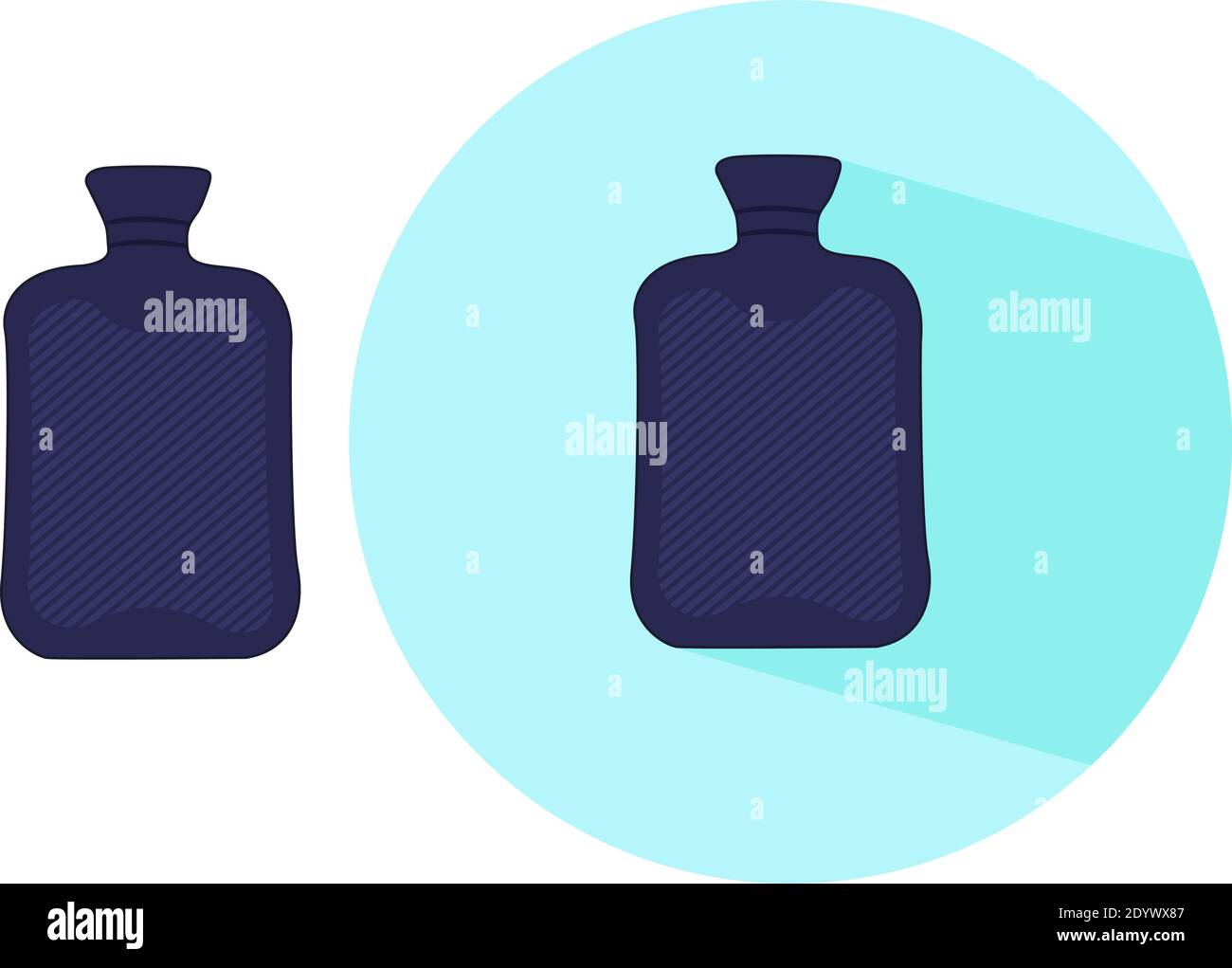 Water bag, illustration, vector on a white background Stock Vector ...