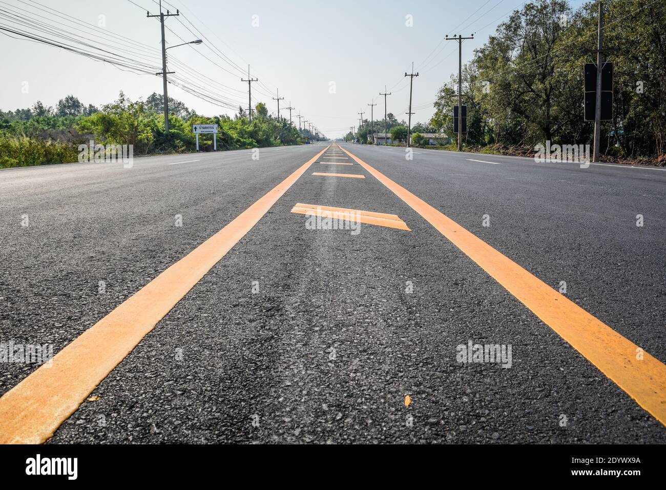Road sign for design background texture transportation Stock Photo - Alamy