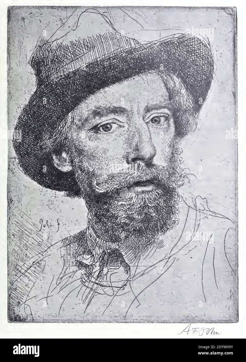 Augustus john self portrait hi-res stock photography and images - Alamy