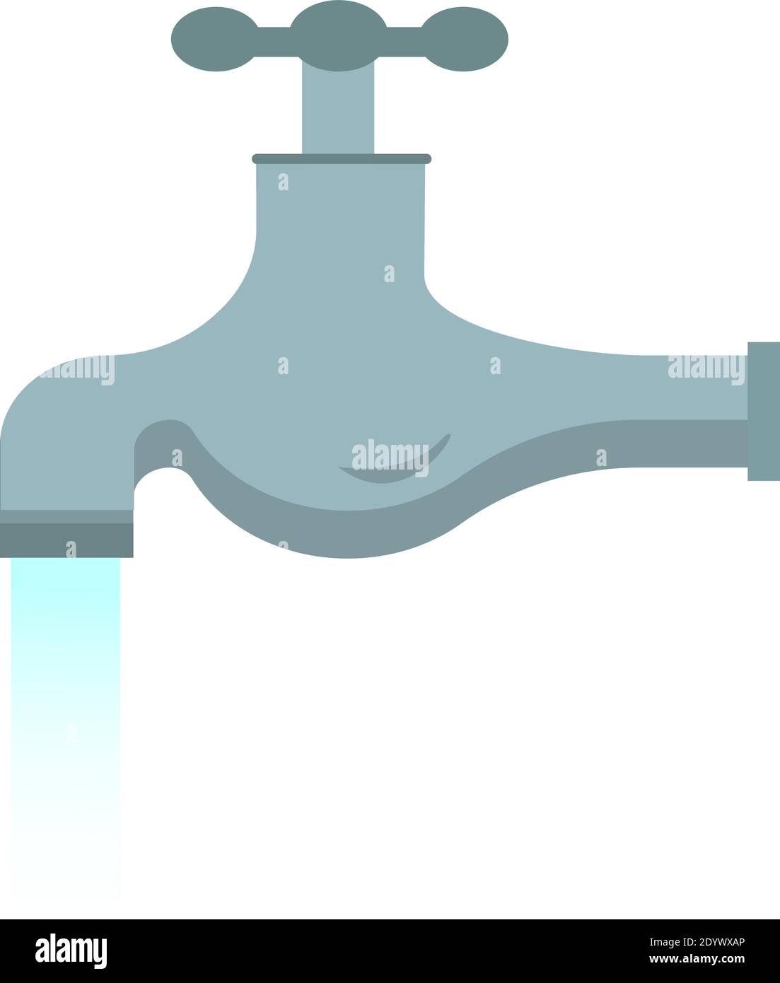 Tab with water, illustration, vector on a white background Stock Vector ...