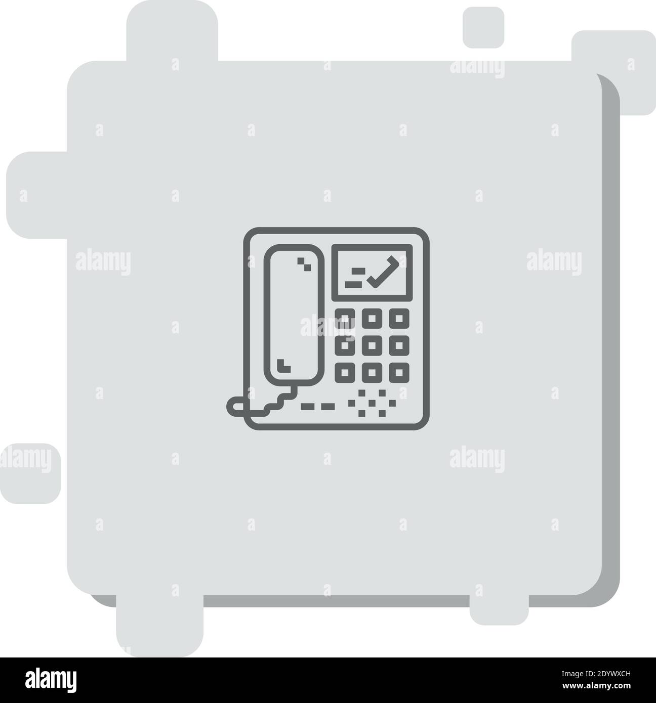telephone vector icon modern simple vector illustration Stock Vector ...