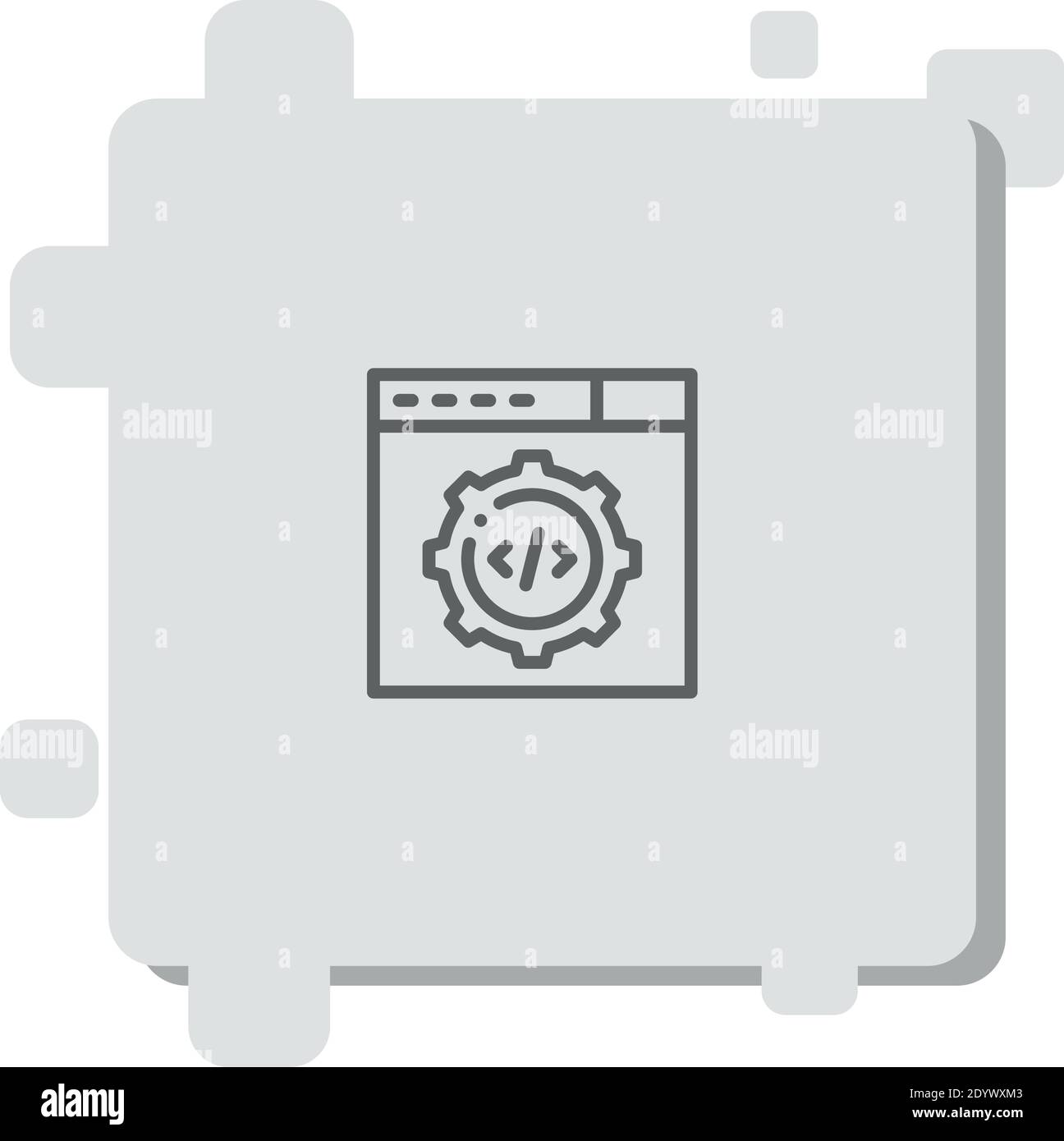 web development vector icon modern simple vector illustration Stock ...