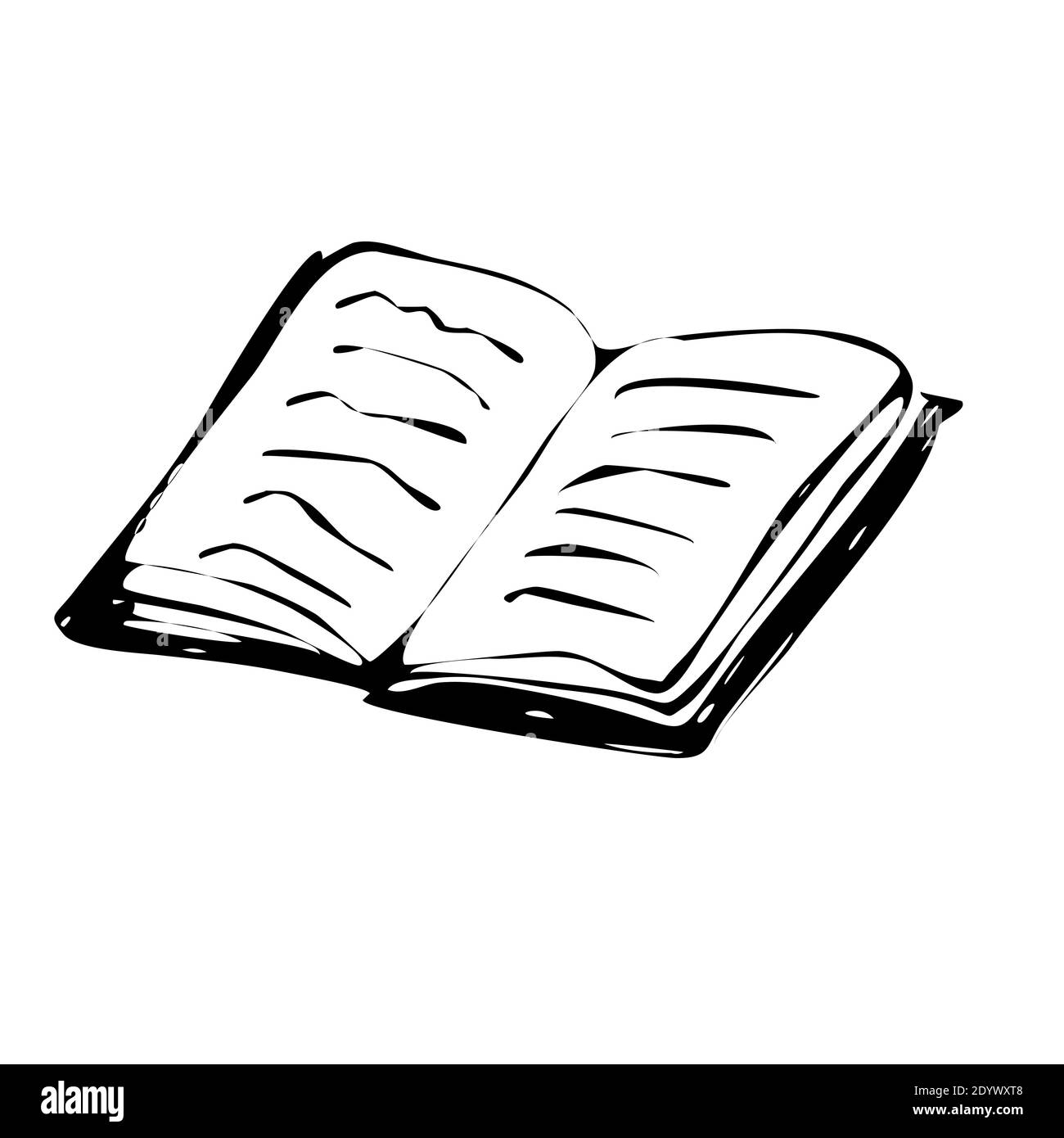 Open notebook pencil ruler Cut Out Stock Images & Pictures - Alamy