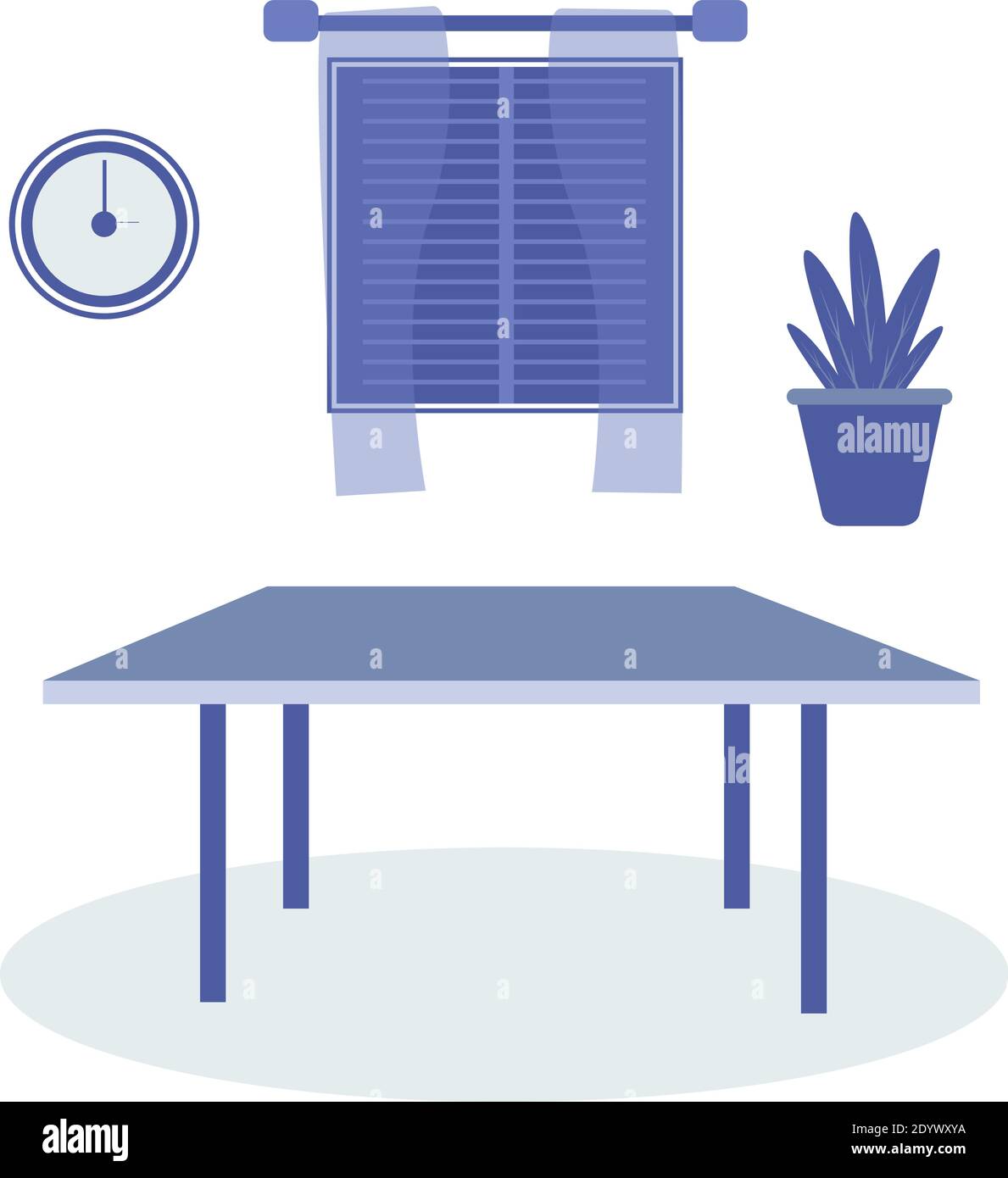 Work objects, illustration, vector on a white background Stock Vector ...