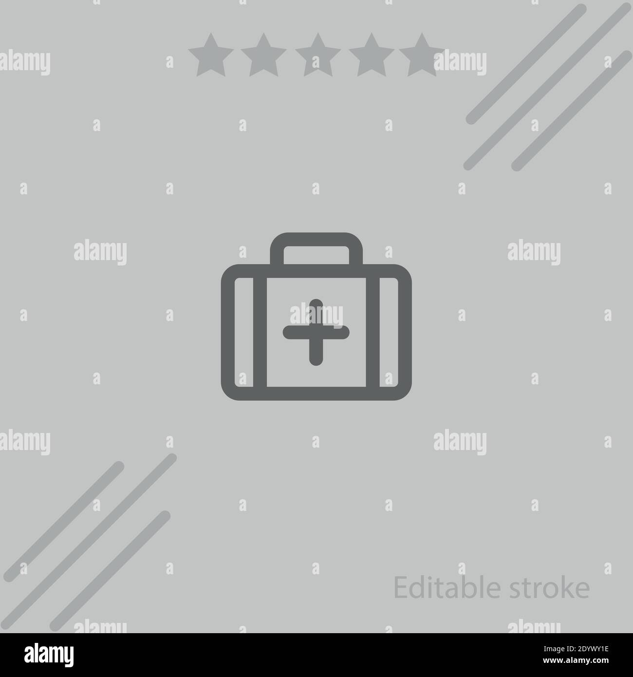 first aid bag outline vector icon modern simple vector illustration ...