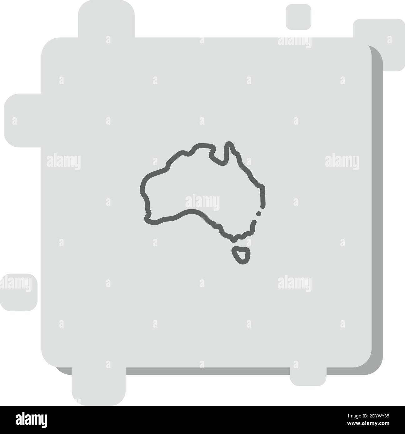 australia vector icon modern simple vector illustration Stock Vector ...