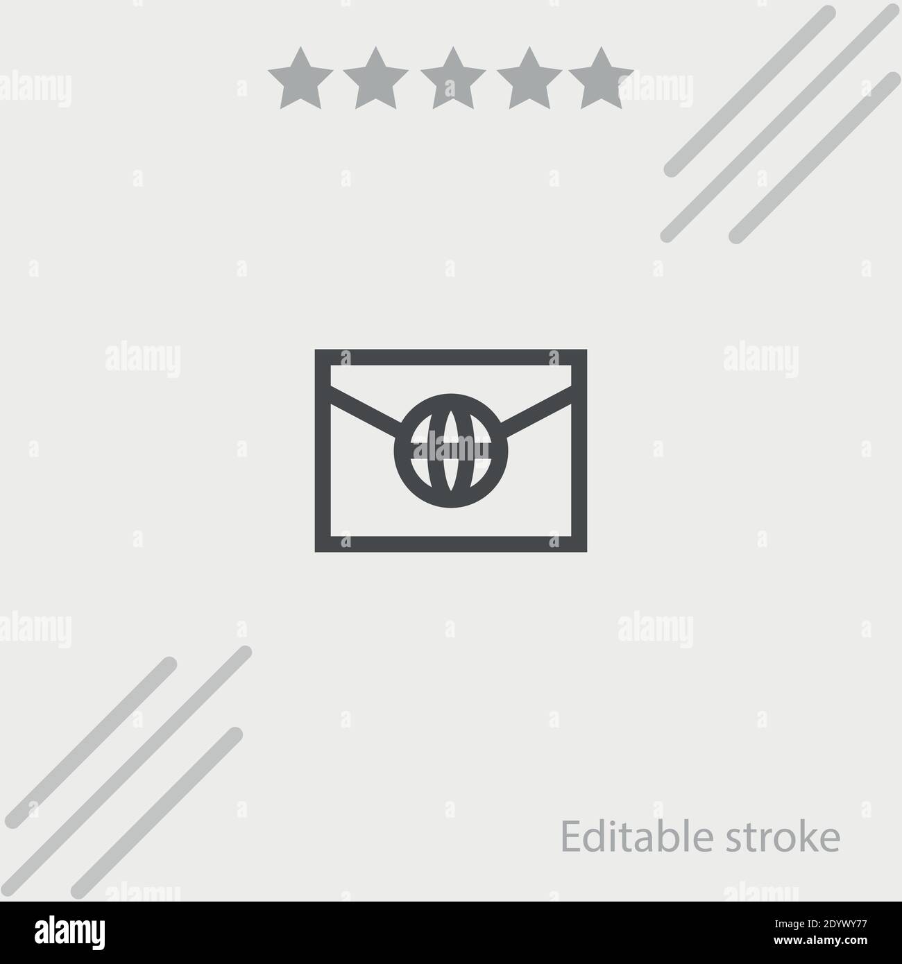 mail vector icon modern simple vector illustration Stock Vector Image ...