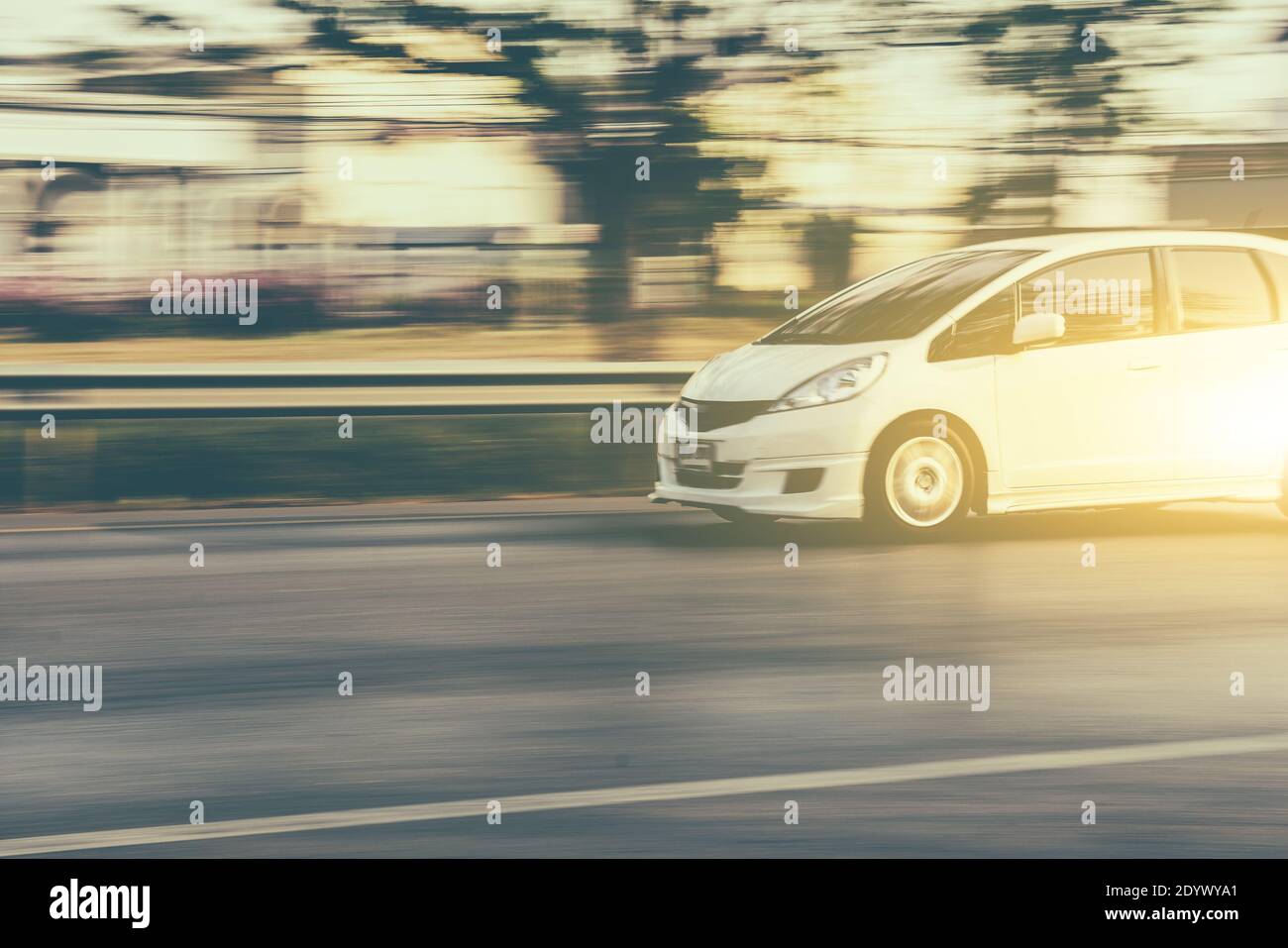 Few cars driving on road hi-res stock photography and images - Alamy