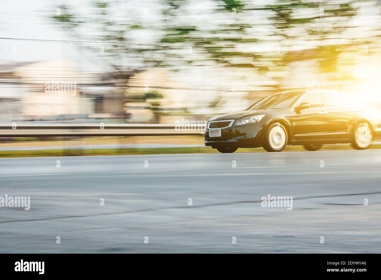 Few cars driving on road hi-res stock photography and images - Alamy