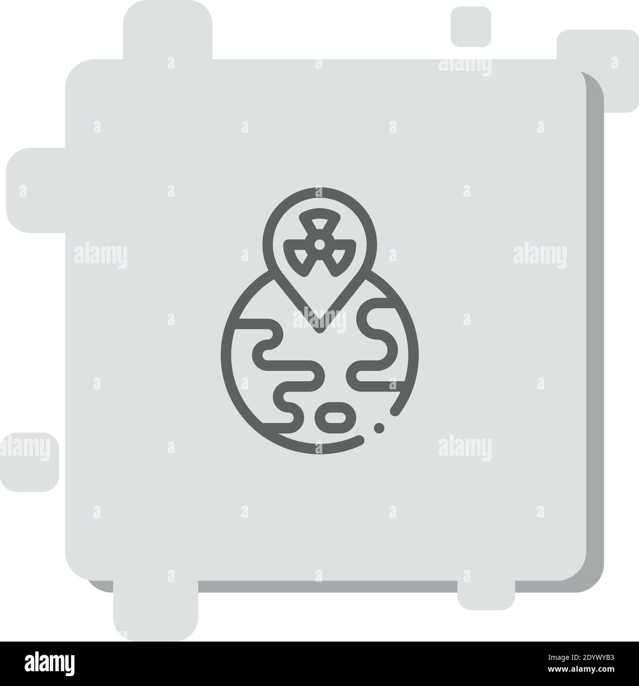 nuclear vector icon modern simple vector illustration Stock Vector ...