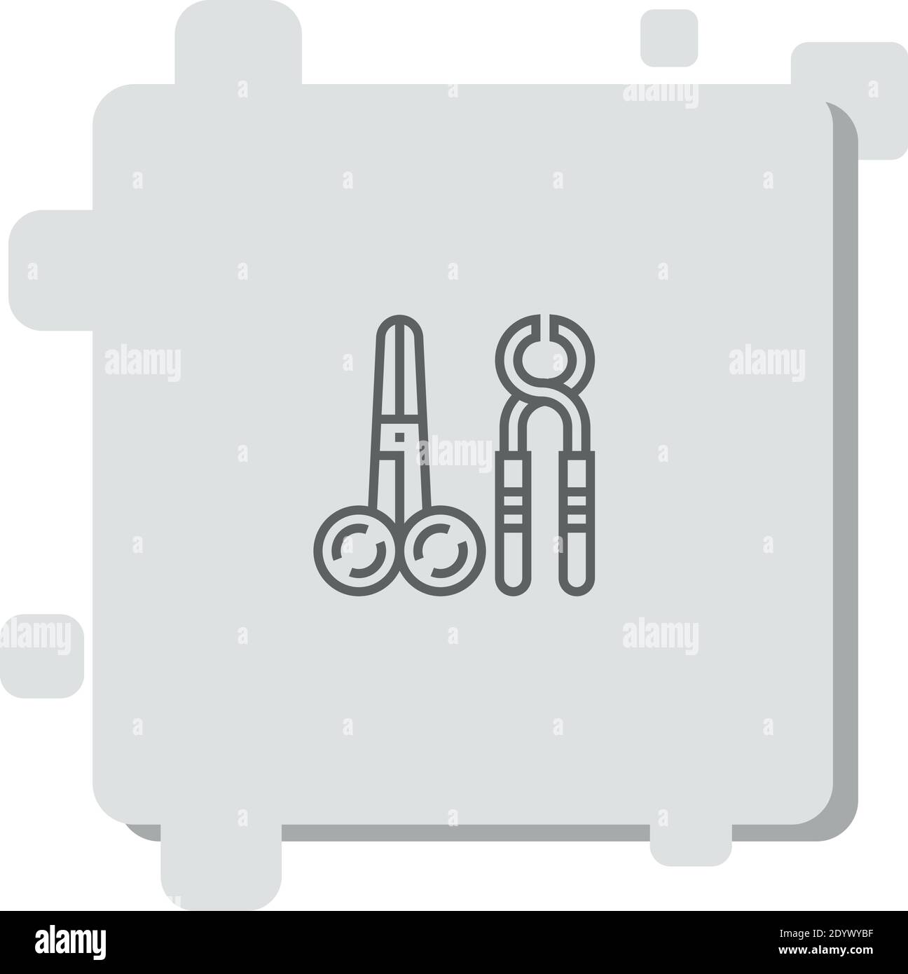 dentist tools vector icon modern simple vector illustration Stock ...