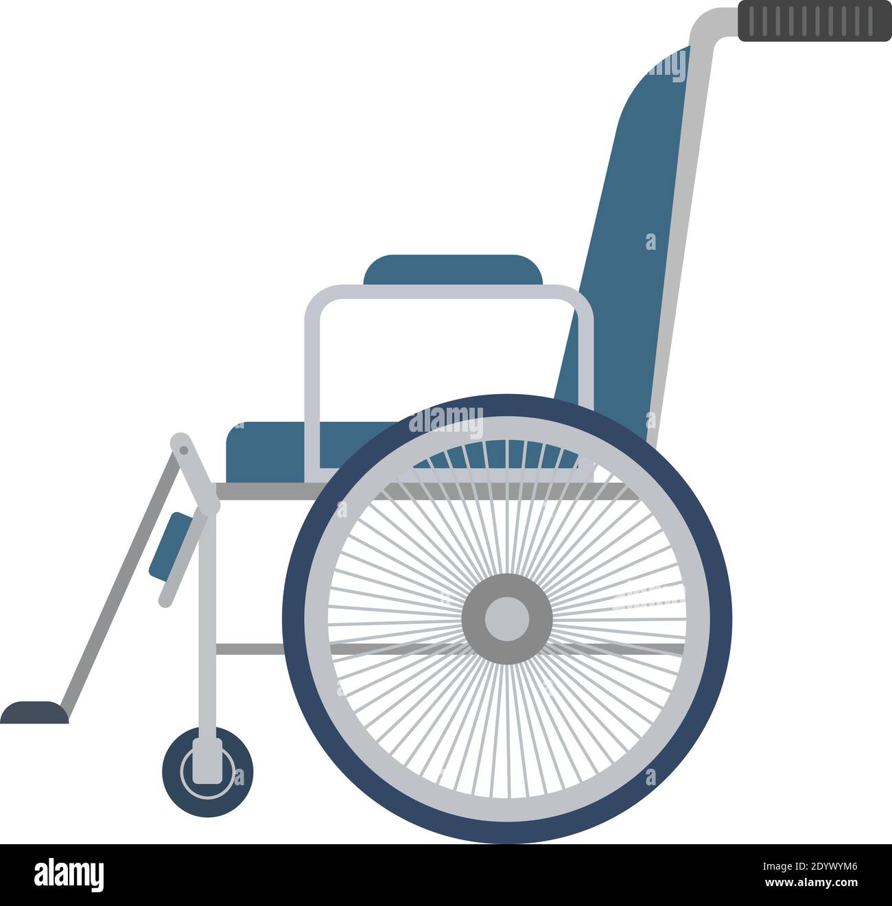 Wheel chair, illustration, vector on a white background Stock Vector ...