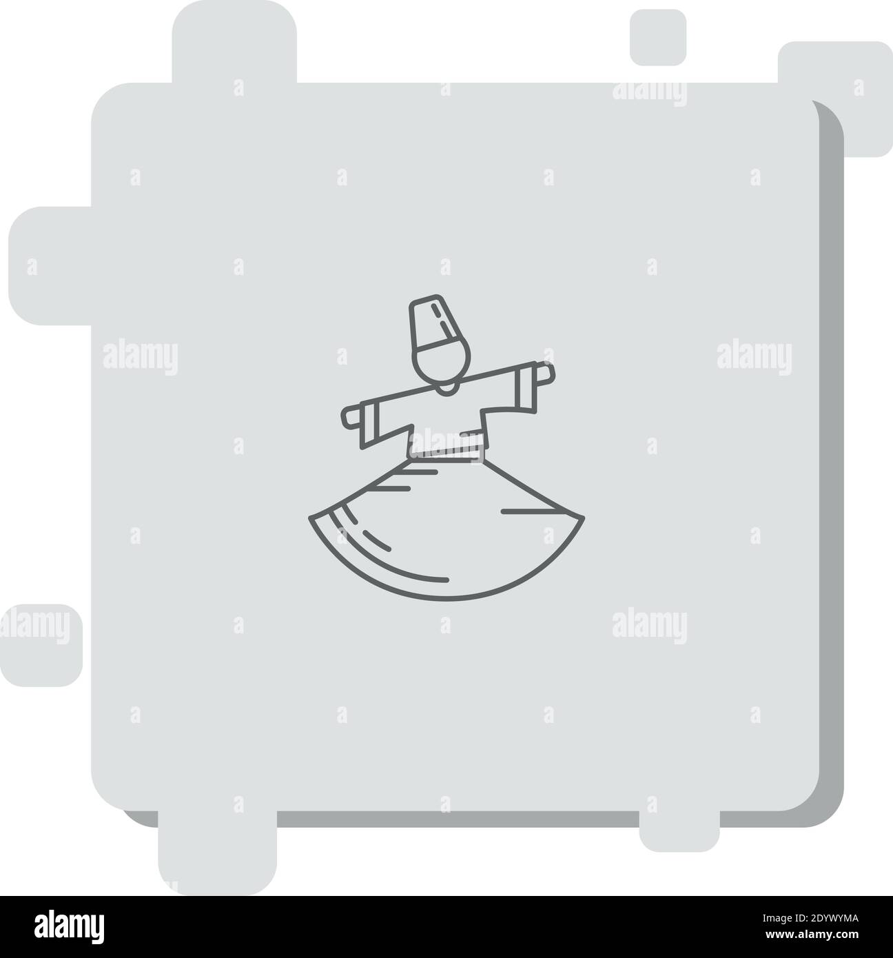 sufi mystic vector icon modern simple vector illustration Stock Vector ...