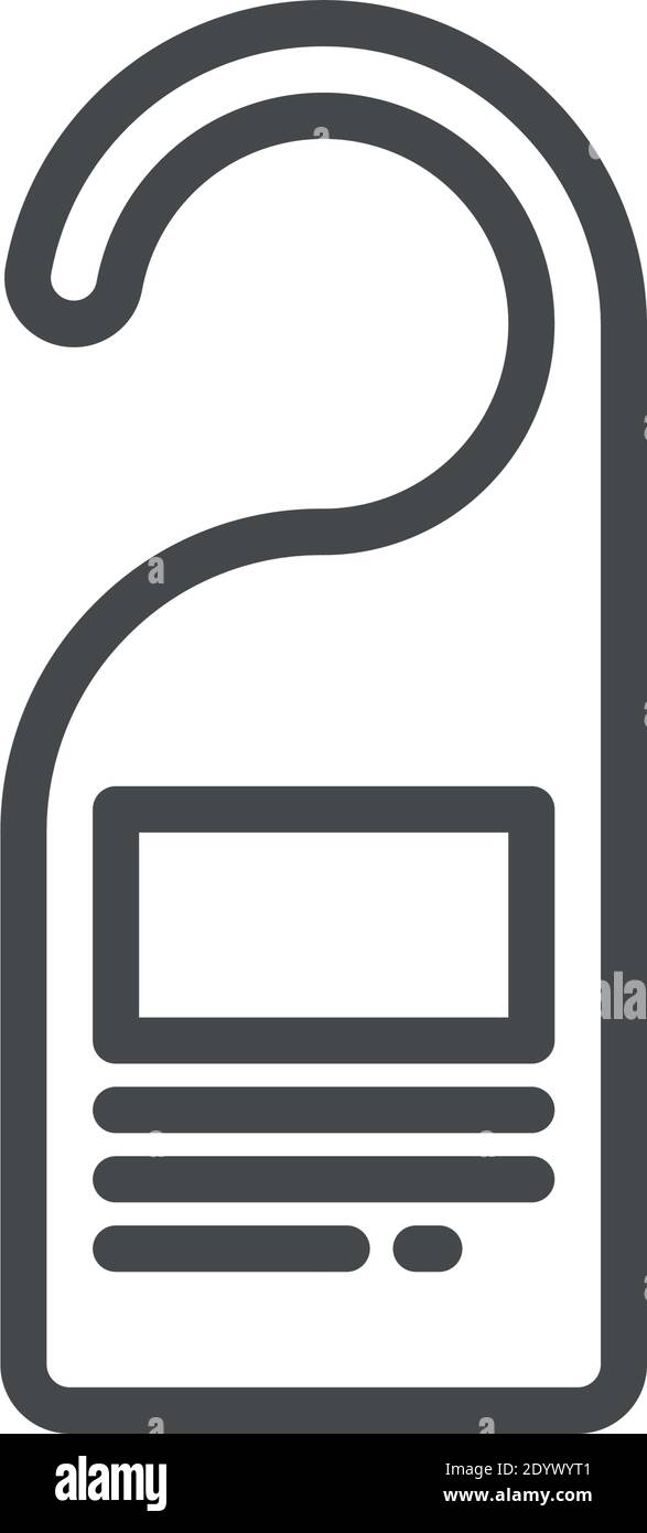 door hanger vector icon modern simple vector illustration Stock Vector ...