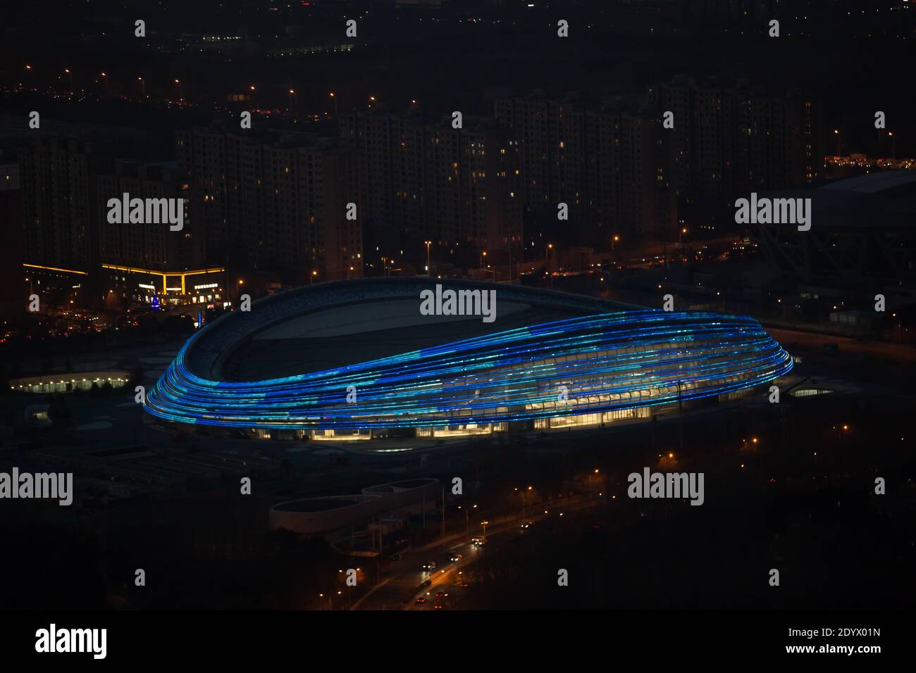 An aerial view of the National Speed Skating Oval, also known as the ...