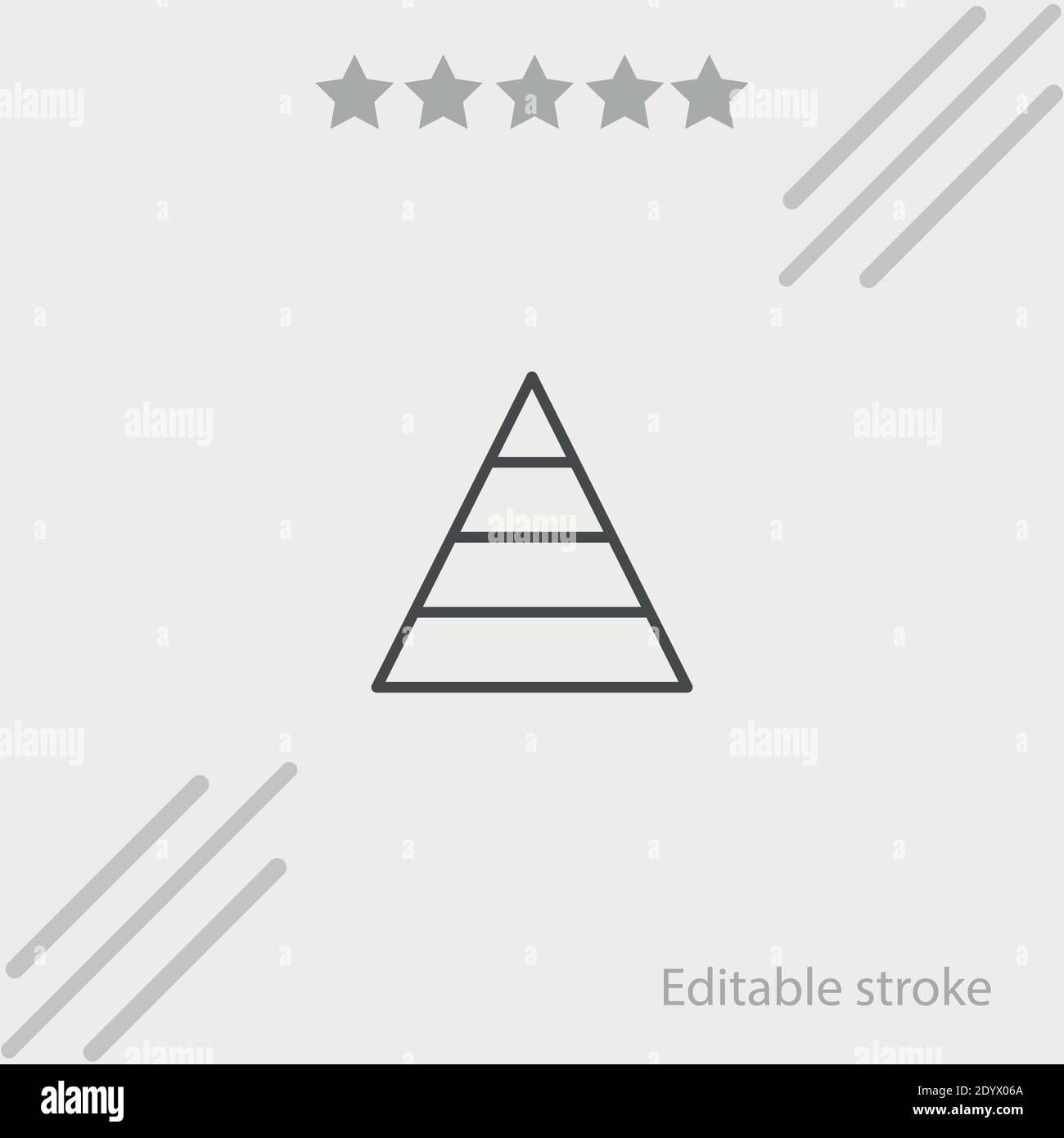 pyramid vector icon modern simple vector illustration Stock Vector ...