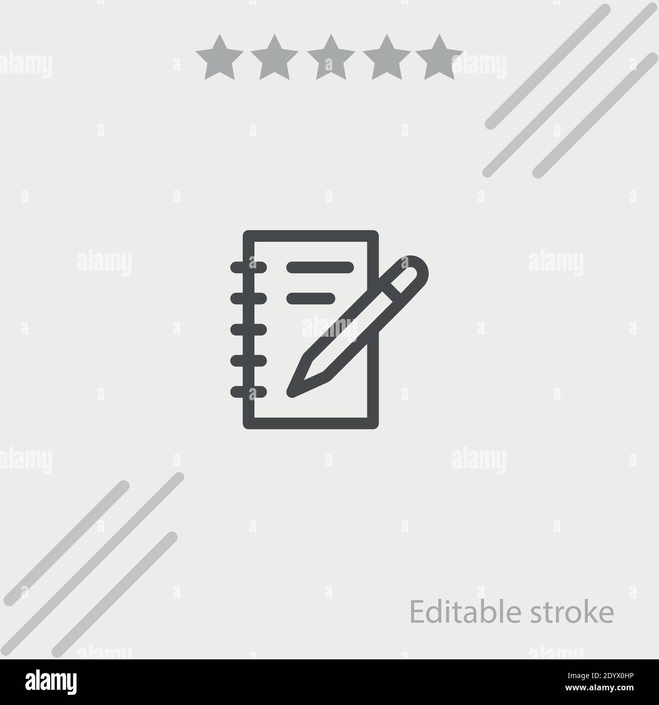 writing vector icon modern simple vector illustration Stock Vector ...
