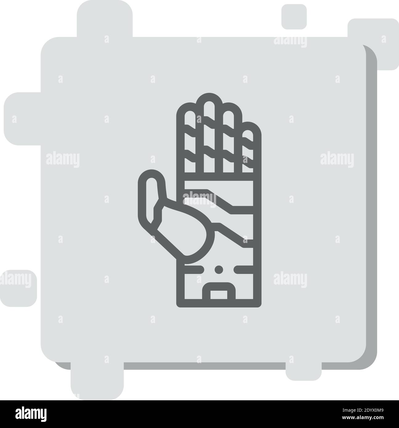 robotic hand vector icon modern simple vector illustration Stock Vector ...