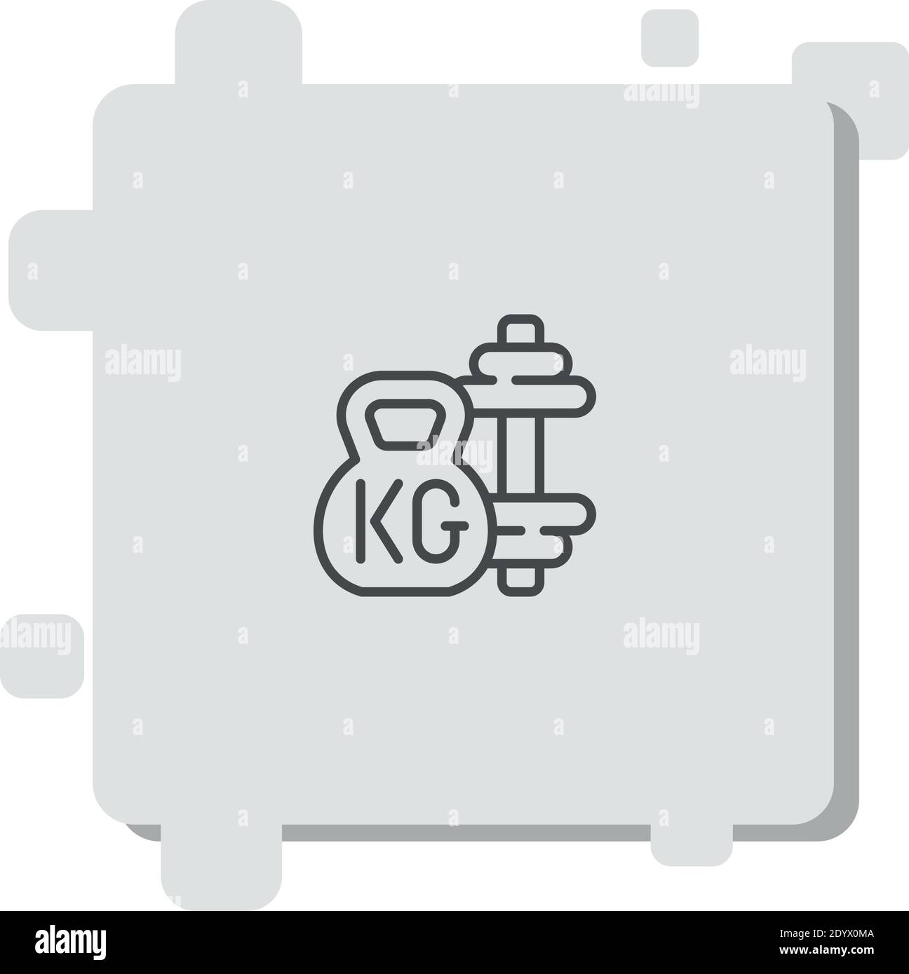 weights vector icon modern simple vector illustration Stock Vector ...