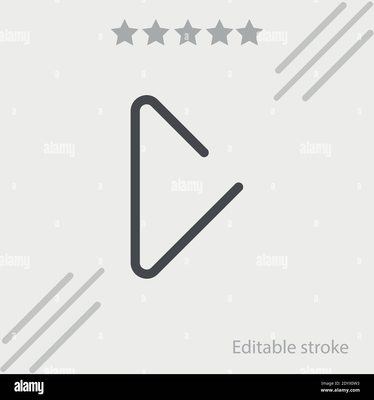 play vector icon modern simple vector illustration Stock Vector Image ...