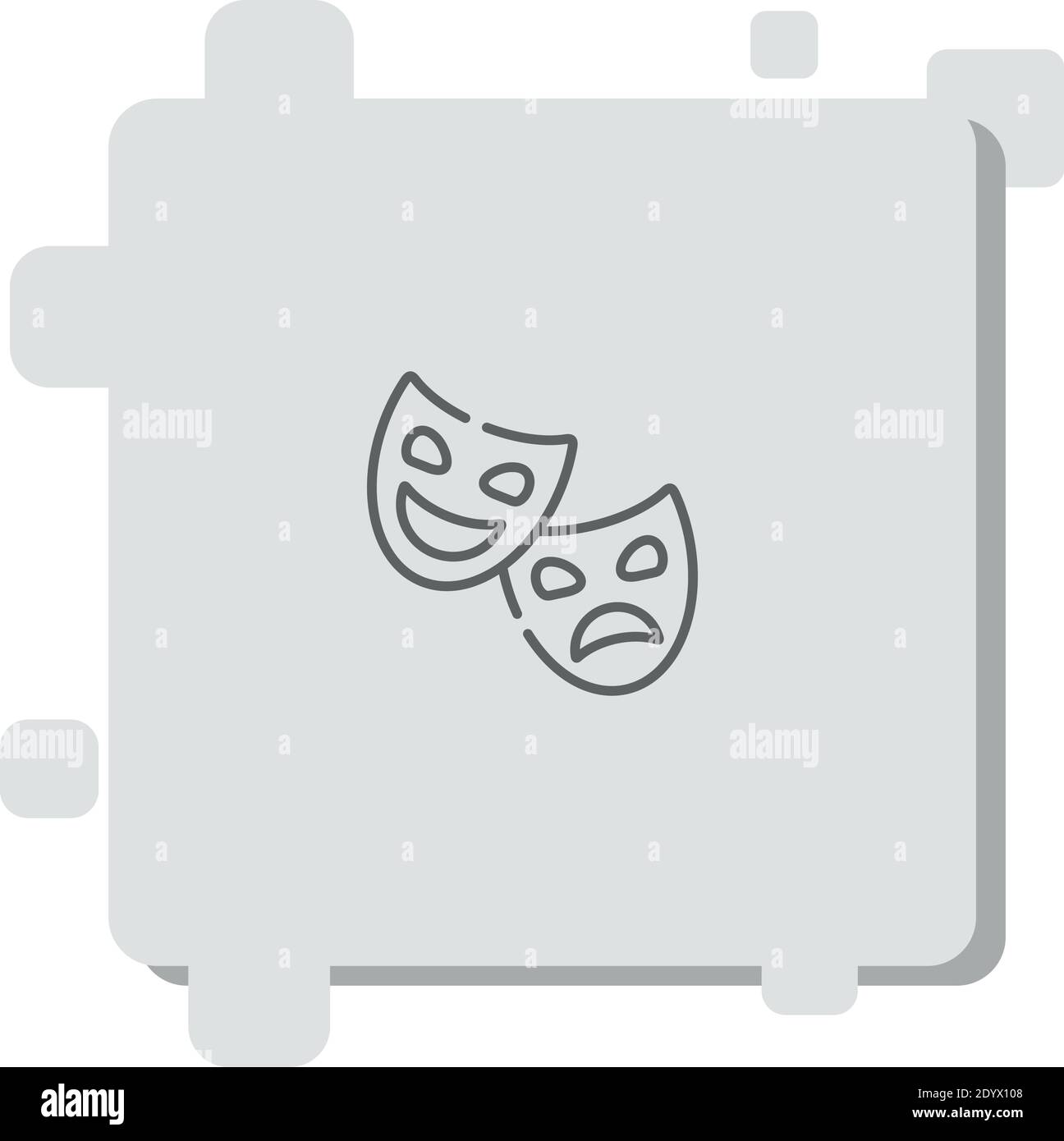 theatre vector icon modern simple vector illustration Stock Vector ...