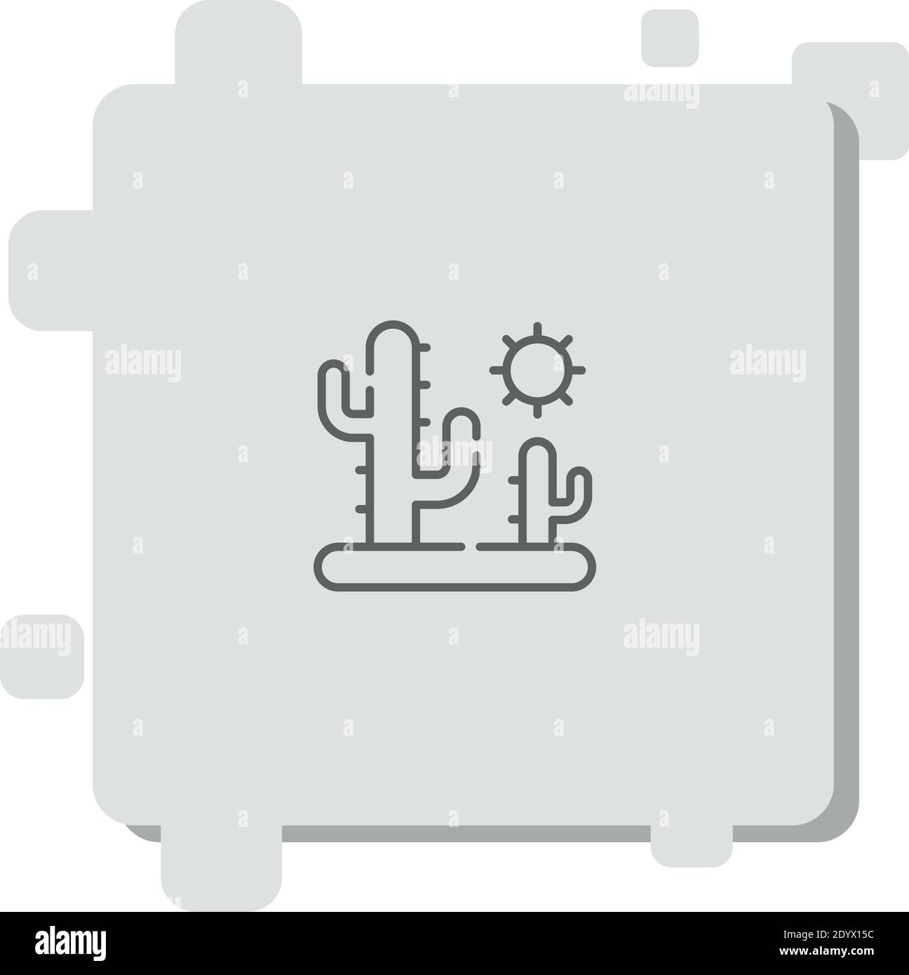 cactus vector icon modern simple vector illustration Stock Vector Image ...