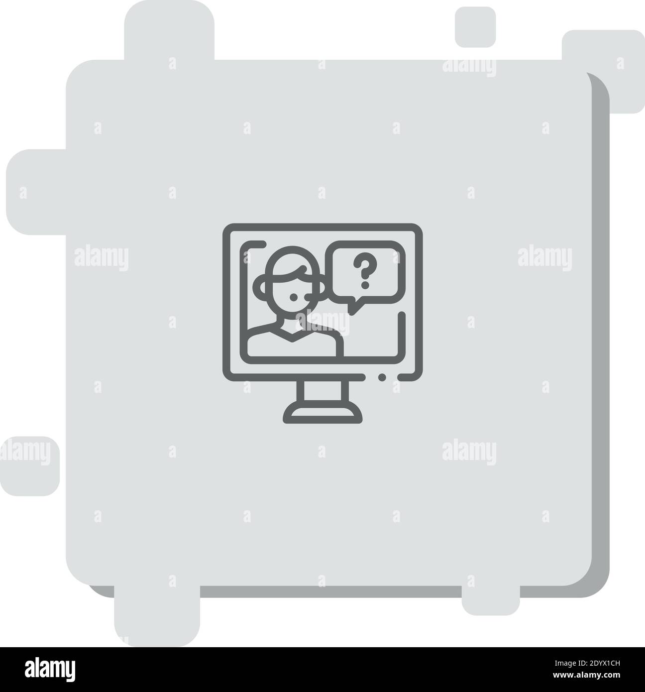 online support vector icon modern simple vector illustration Stock ...