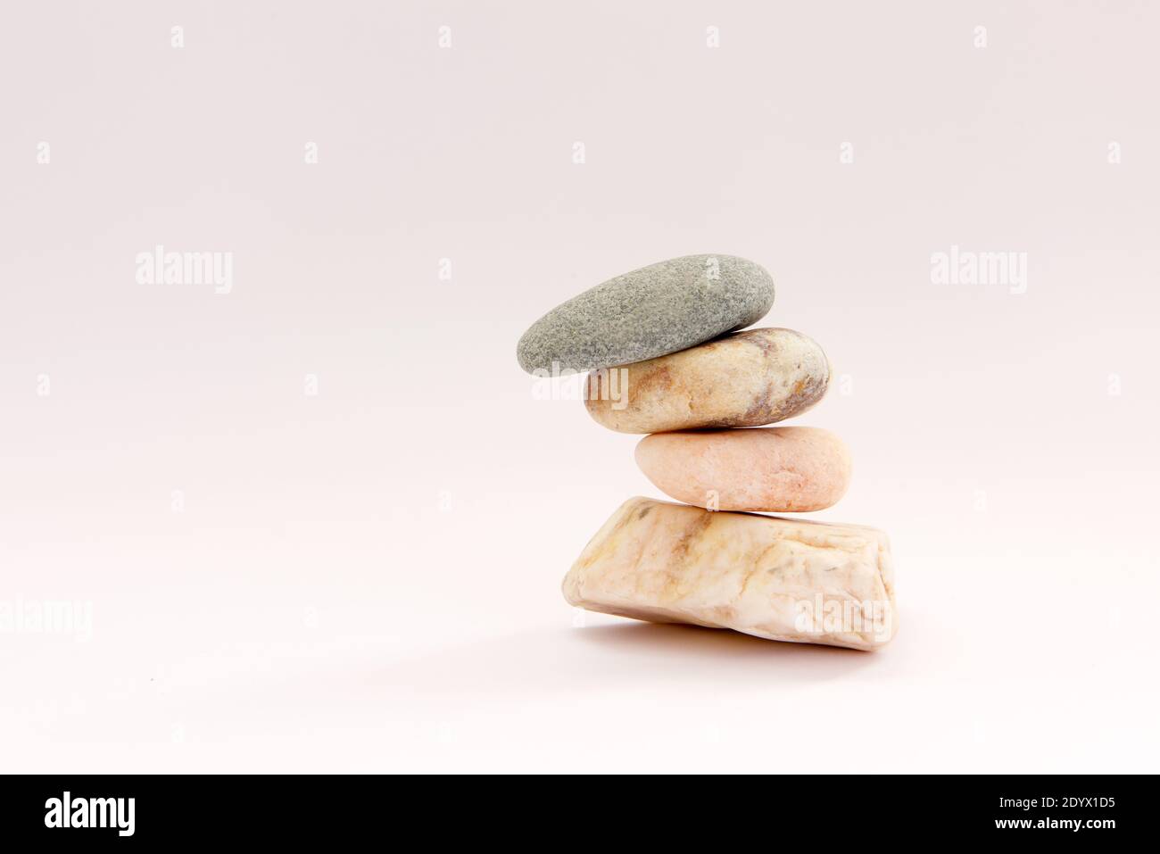 Pebbles in artistic shapes Stock Photo - Alamy