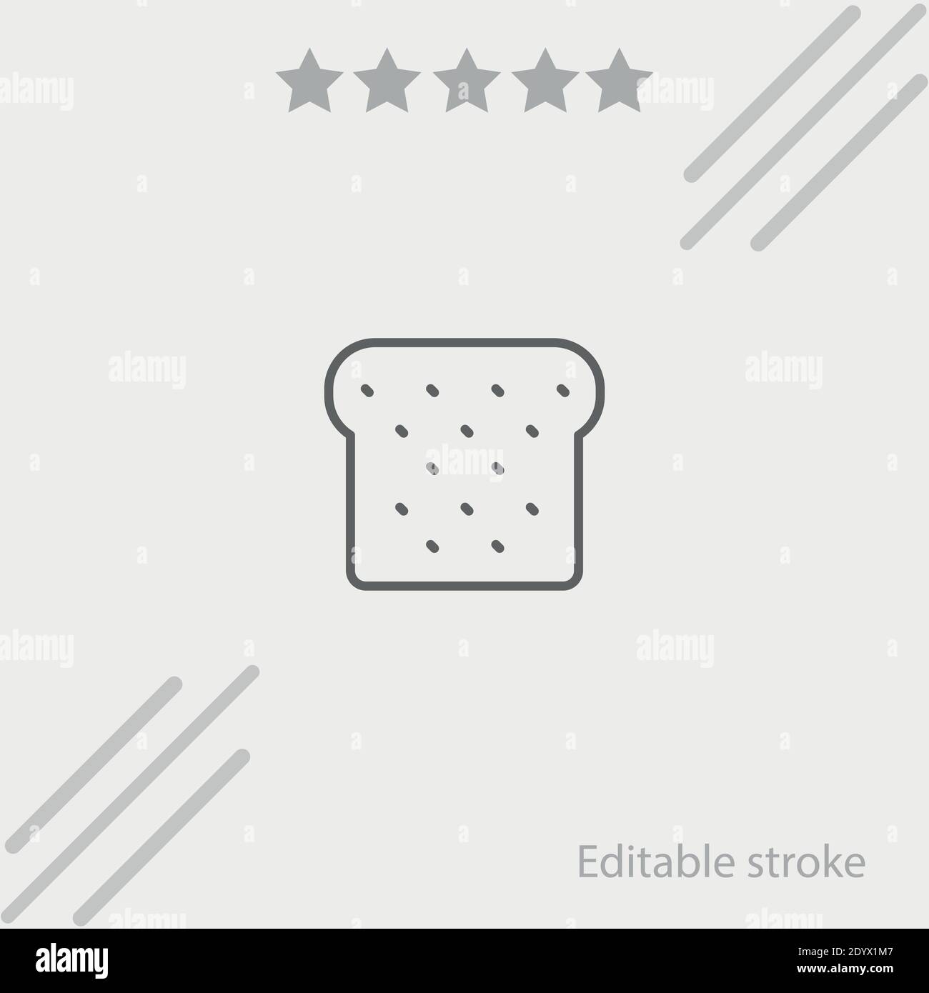 bread slice vector icon modern simple vector illustration Stock Vector ...
